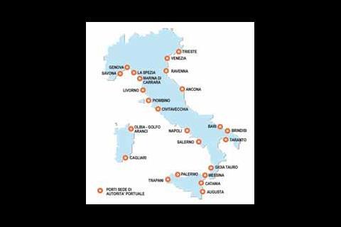 Www Map Of Italian Ports